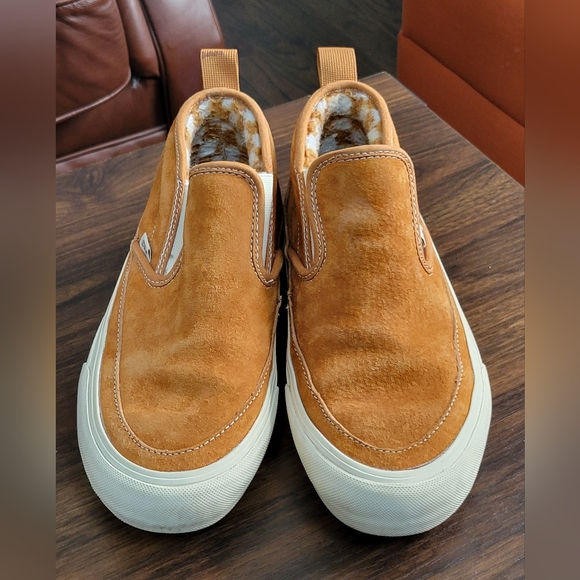 Vans | Shoes | Vans Ultra Cush Unisex Suede Slip On Mens 6 Womens 75 ...